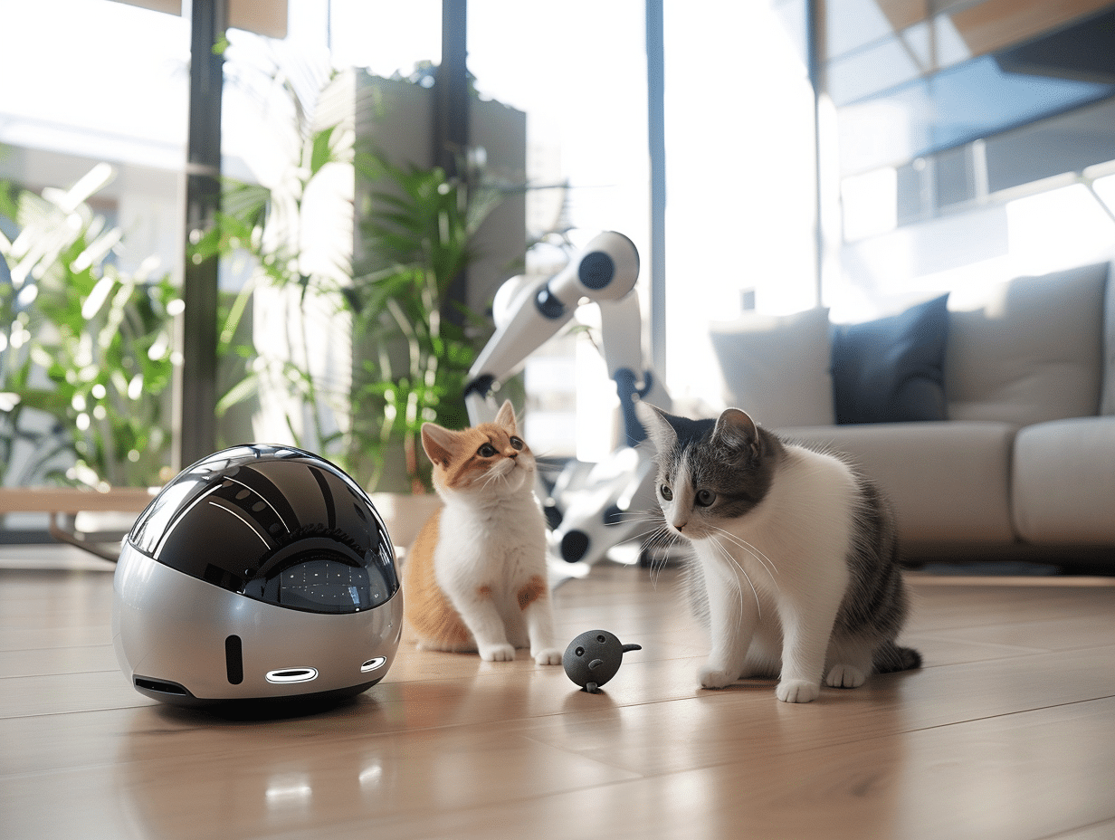 Explorez le monde d'interaction entre chats et robots
