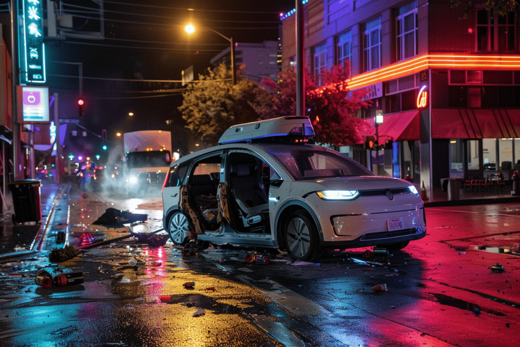 Les actes de vandalisme contre les robotaxis Waymo