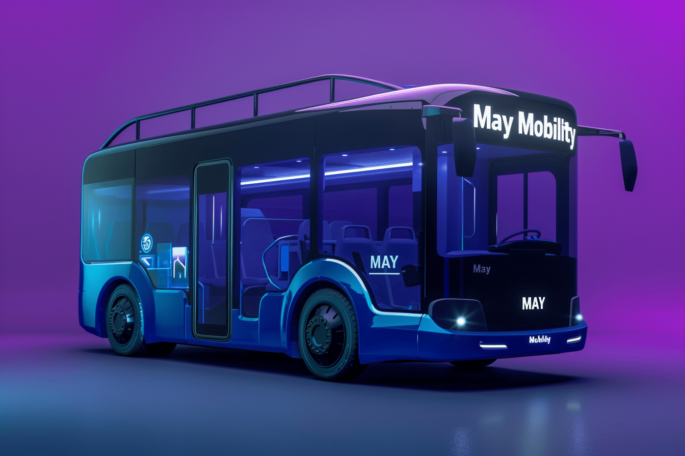 Minibus autonome May Mobility au CES 2025
