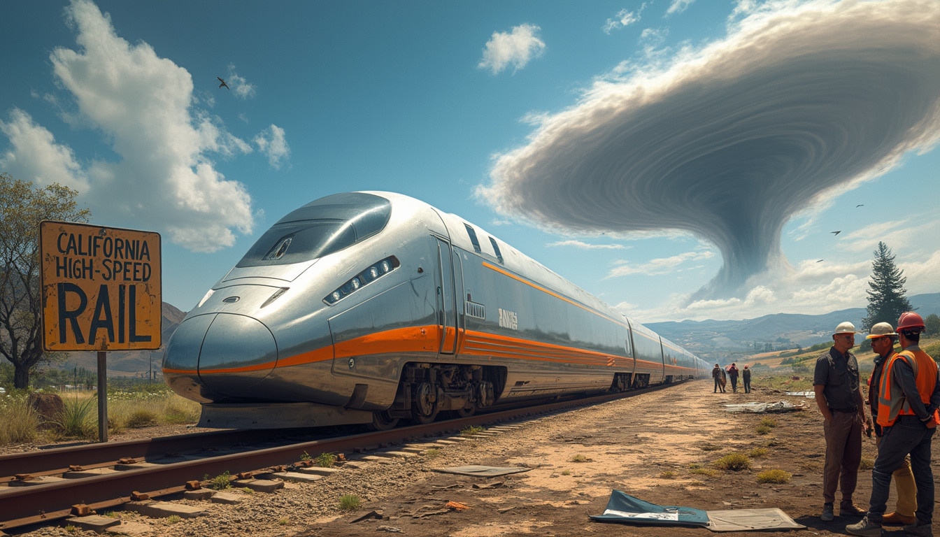 Californie : Le train à grande vitesse ralenti par un déficit de 6,5 ...