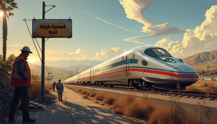 Californie : Le train à grande vitesse ralenti par un déficit de 6,5 ...