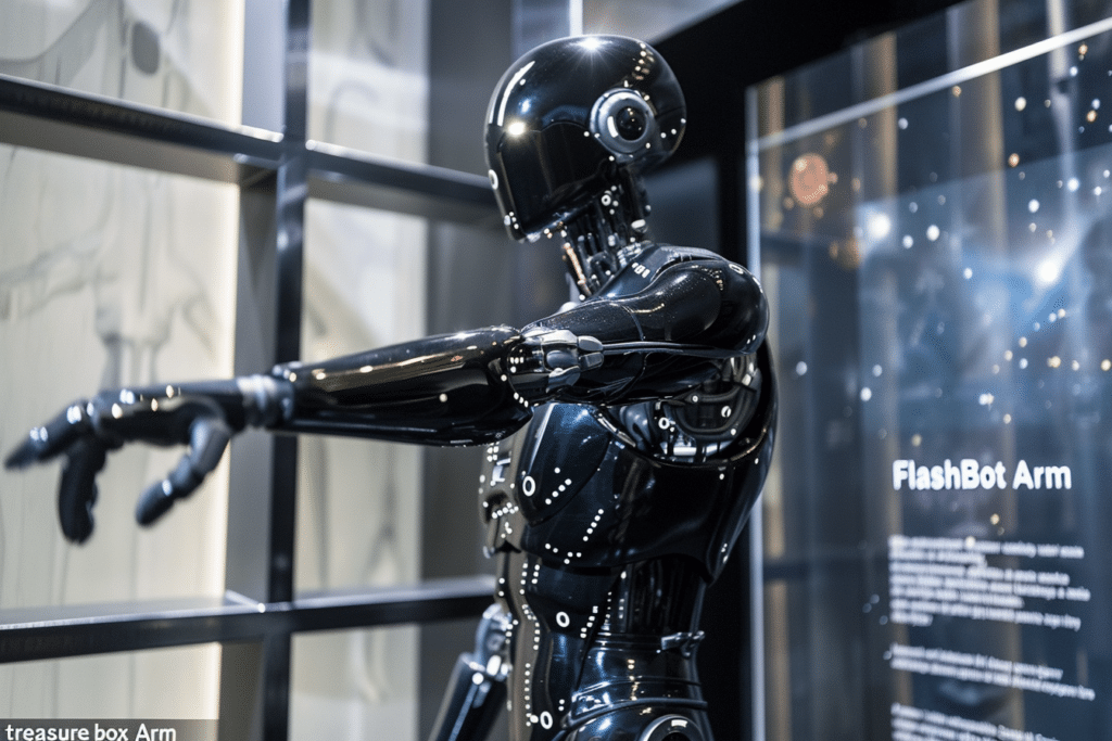 Ce robot humanoïde FlashBot Arm de Pudu prend l’ascenseur, parle et ...